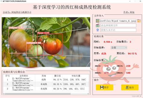 基于yolov8深度学习的西红柿成熟度检测系统【python源码pyqt5界面数据集训练代码】目标检测、深度学习实战番茄成熟 Yolo