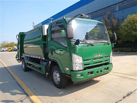 Garbage Refuse Compactor Truck Chassis 8 Cubic Meters Garbage Refuse