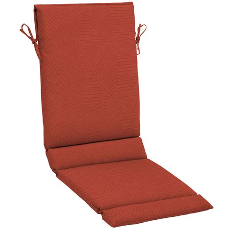 Canvas Red Sling Chair Cushion Water Resistant Fade Resistant