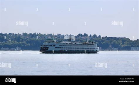 Mv Tacoma Jumbo Mark Ii Ferry Of Washington State Ferries Crossing