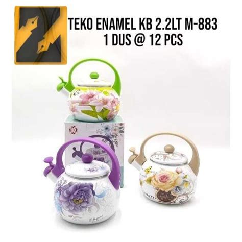 Jual Teko Enamel Kembang 22 Lt Teko Siul Enamelteko Berwarna