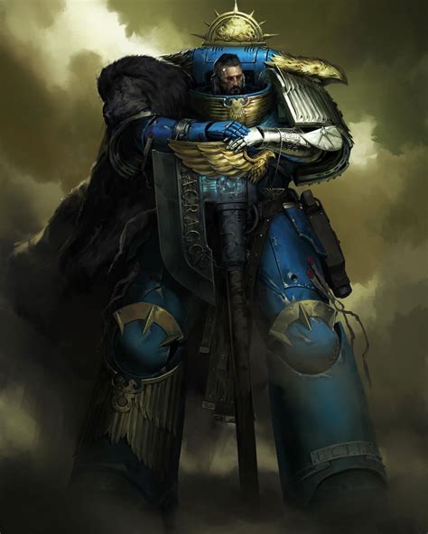 Ultramarine Captain Art By Mykyta Vasilchuk 40k Gallery