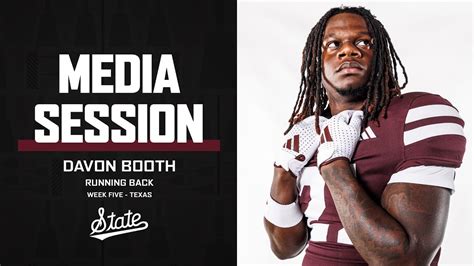 Football Davon Booth Week Five Media Session Youtube