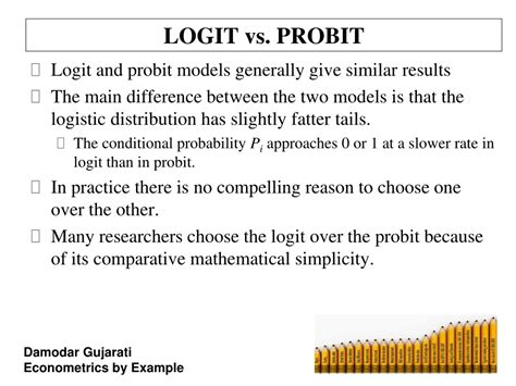 Ppt Qualitative Response Regression Models Logit And Probit Models
