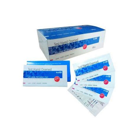 Jual Tes Kehamilan Onemed 1 Box Isi 50 Pcs Hcg Pp Test Strip Pack