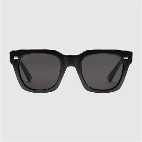 Gucci Men Havana Square Frame Sunglasses 380090j07401016