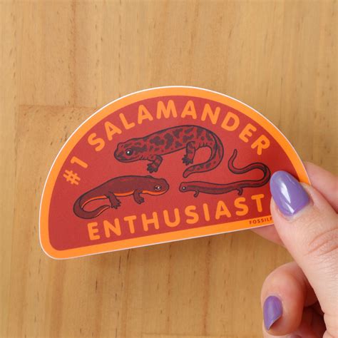 1 Salamander Enthusiast Sticker Fossilforager