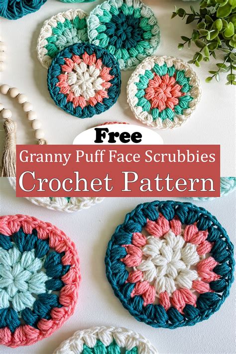 25 Reusable Free Crochet Face Scrubbies Patterns Pdf Pattern