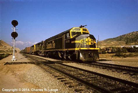 Atsf F45 5931 Leads An Eb Train Through The Realigned Summit Of Cajon