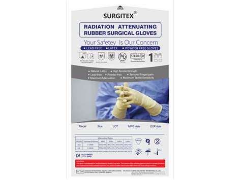 Lead Free Radiation Protection Gloves Latex Radiation Protection Gloves Colourway