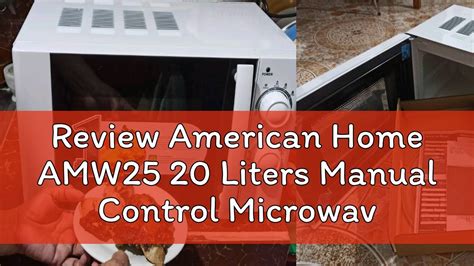 Review American Home Amw25 20 Liters Manual Control Microwave Oven