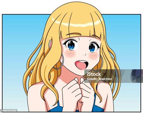 Gadis Anime Yang Terkejut Ilustrasi Stok Unduh Gambar Sekarang