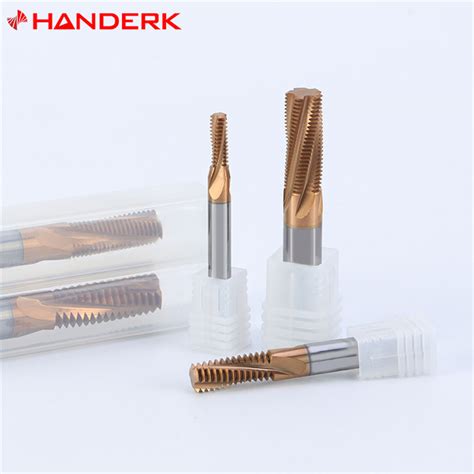 Handerk High Precision 3 4 Flute Solid Carbide Full Tooth Milling Cutter Multi Form Thread End