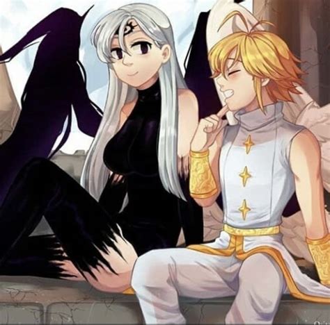 Safebooru 1boy 1girl Blonde Hair Couple Elizabeth Liones Female