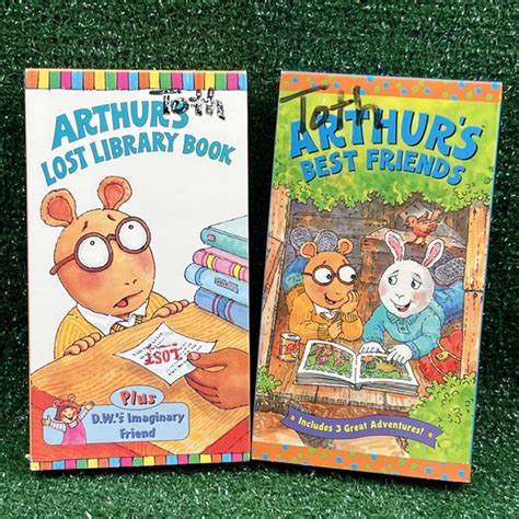 Portable Audio And Video Arthur Cartoon Lot Of 2 Vhs Tapes Arthurs Best