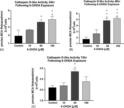 Effect Of 6 Hydroxydopamine On Cathepsin D Like Activity In Dpc12 Download Scientific Diagram
