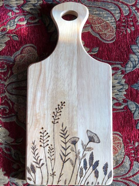 Woodburning Of Floral Oval Artofit