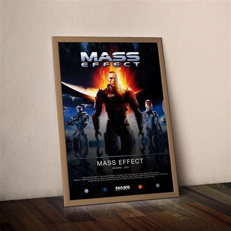 Mass Effect Poster Gaming Poster Video Game Prints Wall Decor