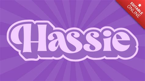 Hassie Retro Font Text Effect Generator