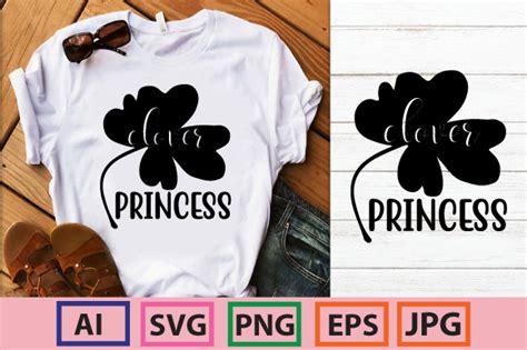 Clover Princess Graphic By Creative Trends Creative Fabrica
