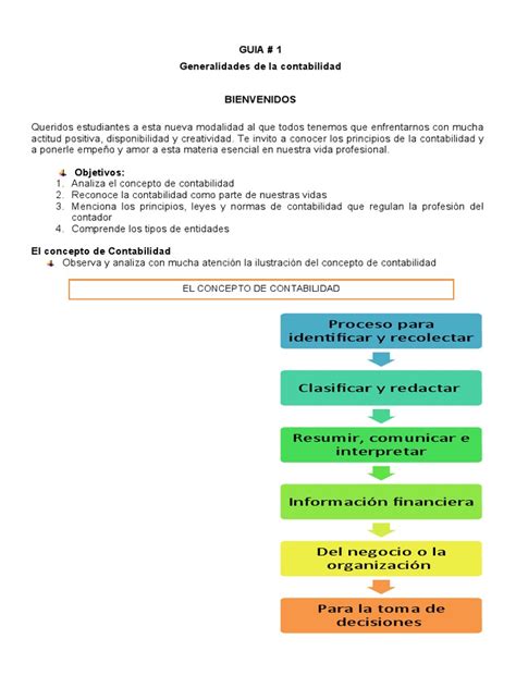 2 Generalidades De La Contabilidad Pdf Contabilidad Normas
