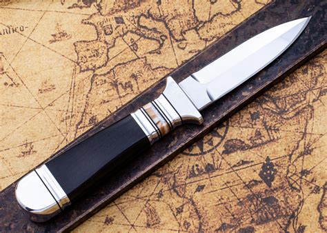 Alan Warren Custom Knives Mini Boot Dagger African Blackwood