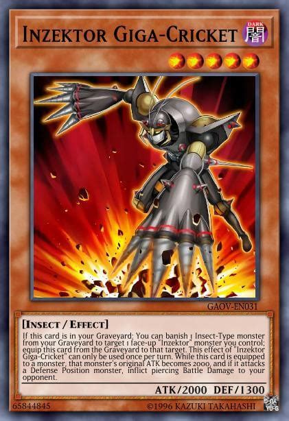 Inzektor Giga Cricket Yu Gi Oh Tcg Ygo Cards