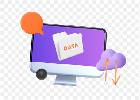 3d Data Syncing Sticker Editable Premium Rawpixel