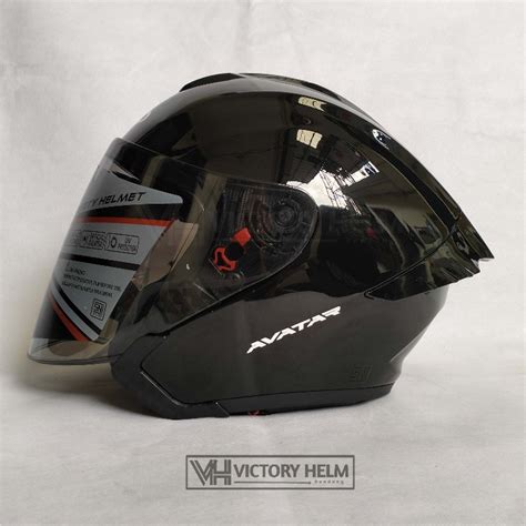 Jual Helm Halface Nsx Avatar Warna Hitam Glossy Shopee Indonesia