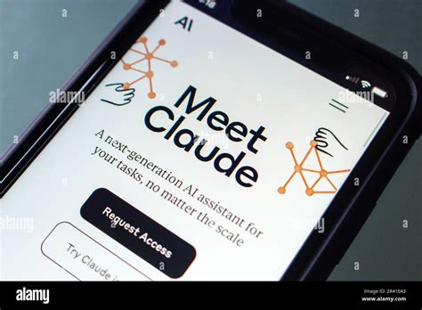 website of claude seen in an iphone screen claude ai is a chatgpt like