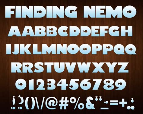 Finding Nemo Logo Font
