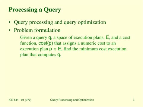 PPT Query Processing And Optimization Dr Muhammad Shafique