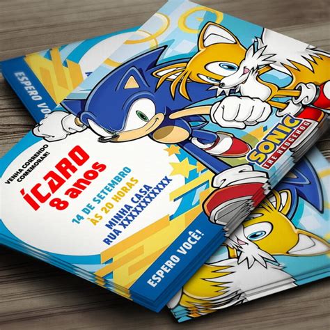 Sonic Montando A Sua Festa Oficial