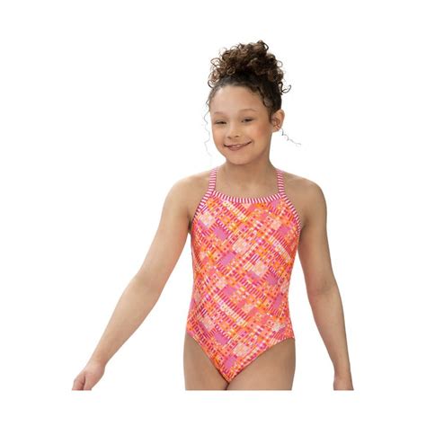 Dolfin Girls Uglies Smileyworld Cross Back One Piece Swimsuit
