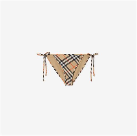 Check Bikini Briefs In Sand Women Nylon Burberry® Official