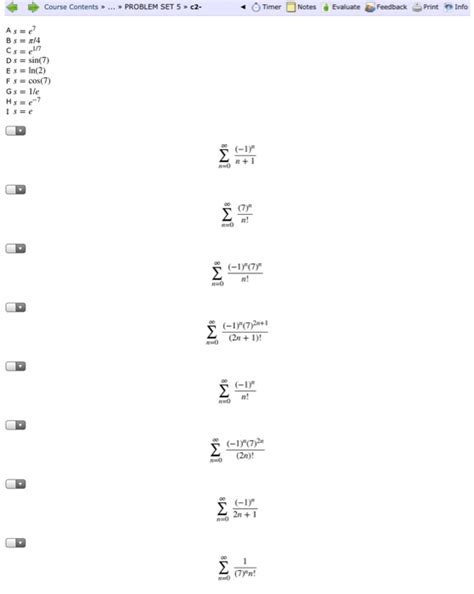 solved course contents problem set 5 c2 timer notes