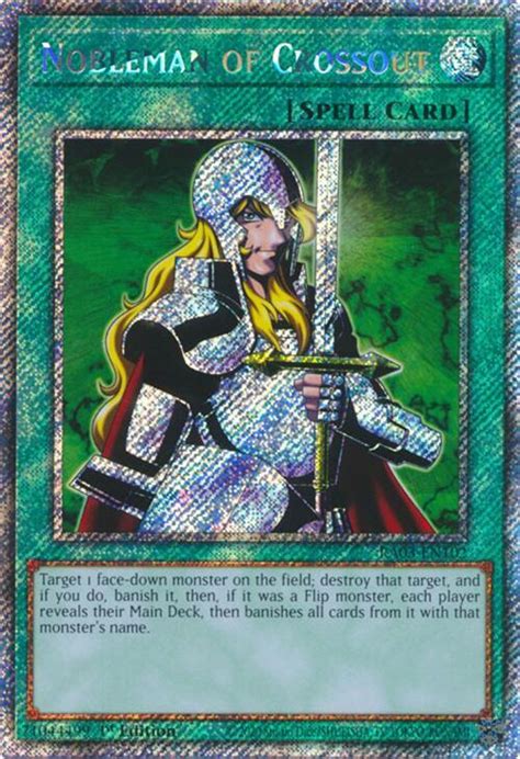 Nobleman Of Crossout Platinum Secret Rare Quarter Century Bonanza