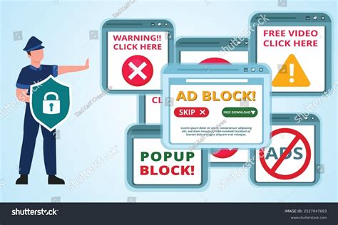 Disable Ad Blocker Vector Web Browser Stock Vector Royalty Free 2527047693 Shutterstock