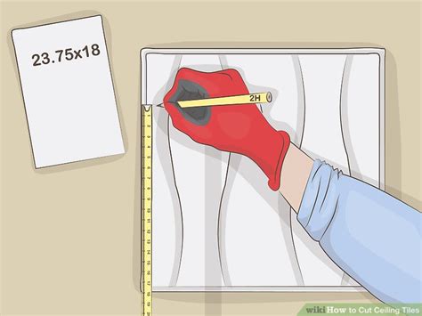 How To Cut Ceiling Tiles 15 Steps With Pictures Wikihow