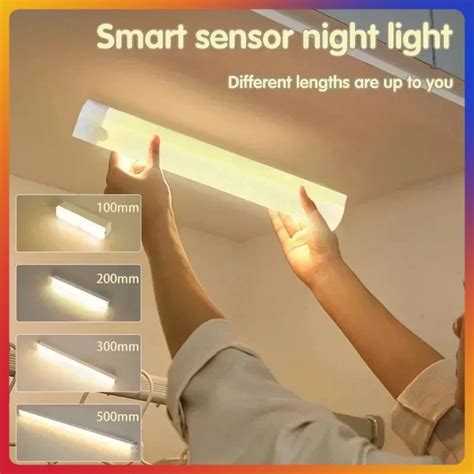 Jual Strip LED Lampu Sensor Tubuh Manusia Lampu Malam Sensor Gerak Magnetik Lampu Koridor Lemari