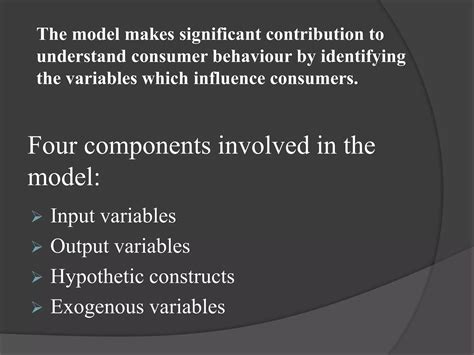 Consumer Behavior Model Pptx