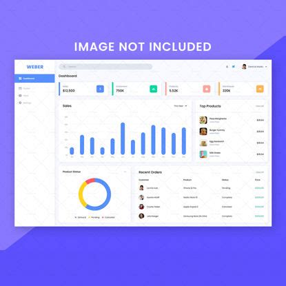 Dashboard Ui Website Template Design