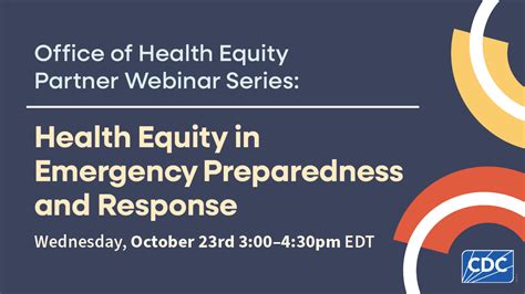 Cdc Health Equity In Emergency Preparedness And Response Voad Oregon