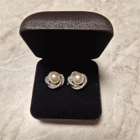 미사용새상품한복 혼주 진주 귀찌귀걸이 헬로마켓