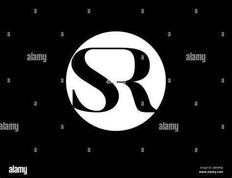 Initial Monogram Letter Sr Logo Design Vector Template Graphic
