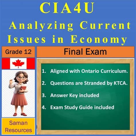 Cia4u Analyzing Current Issues In Economy Final Exam By Saman Resources