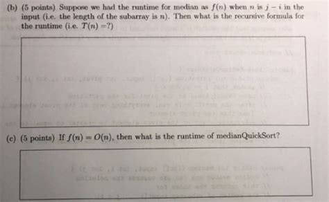 Solved Public Class Medianquicksort Public Static Int