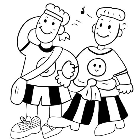 Friends Clip Art Black And White