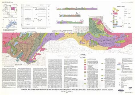 Map Geologic Map Of The Pre Tertiary Rocks In The Eastern Aldrich