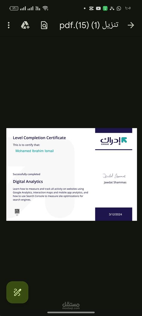 Digital Analytics مستقل